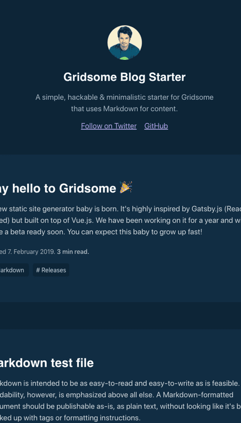 Gridsome - Gridsome